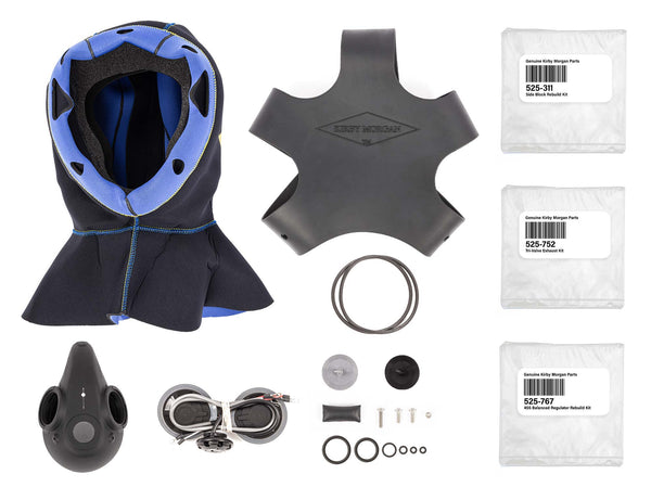 Kirby Morgan Mask Spares Kit, KMB 18/28 w/ 455 Balanced Regulator ...